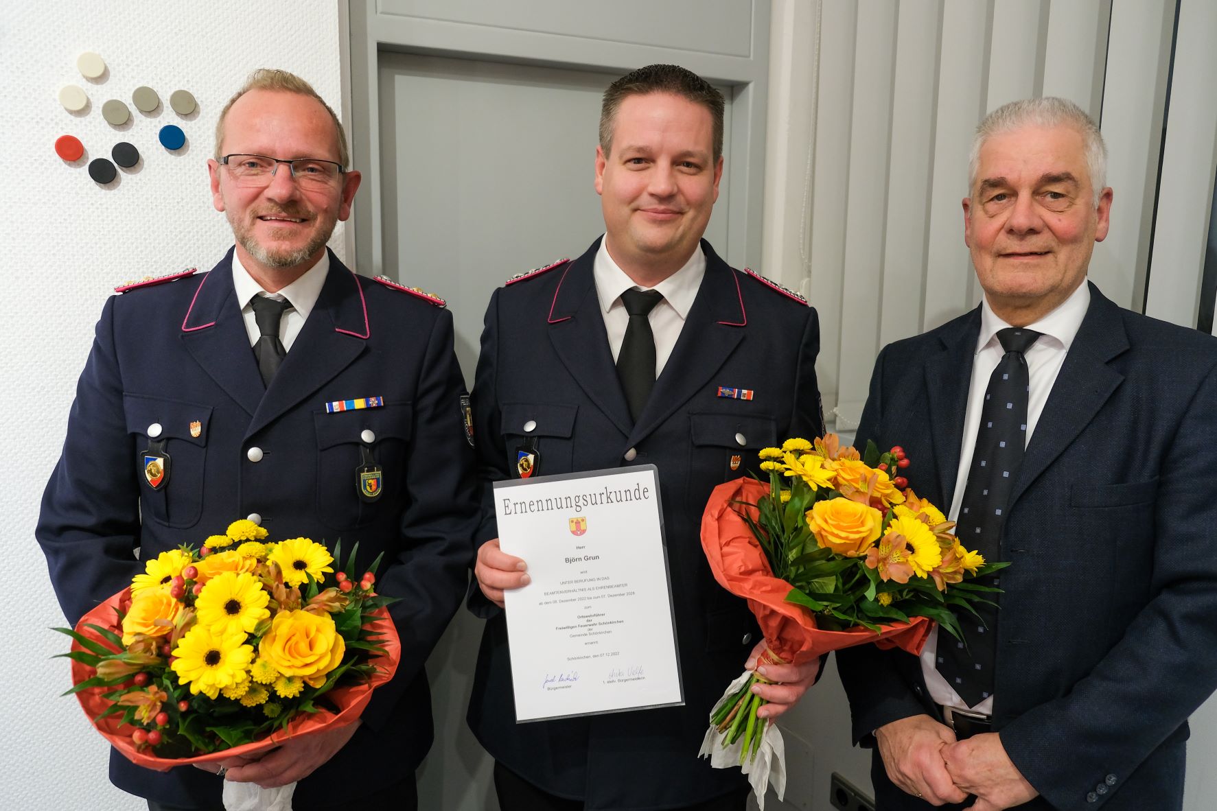 Neue Wehrführung in Schönkirchen! – Feuerwehren der Gemeinde Schönkirchen